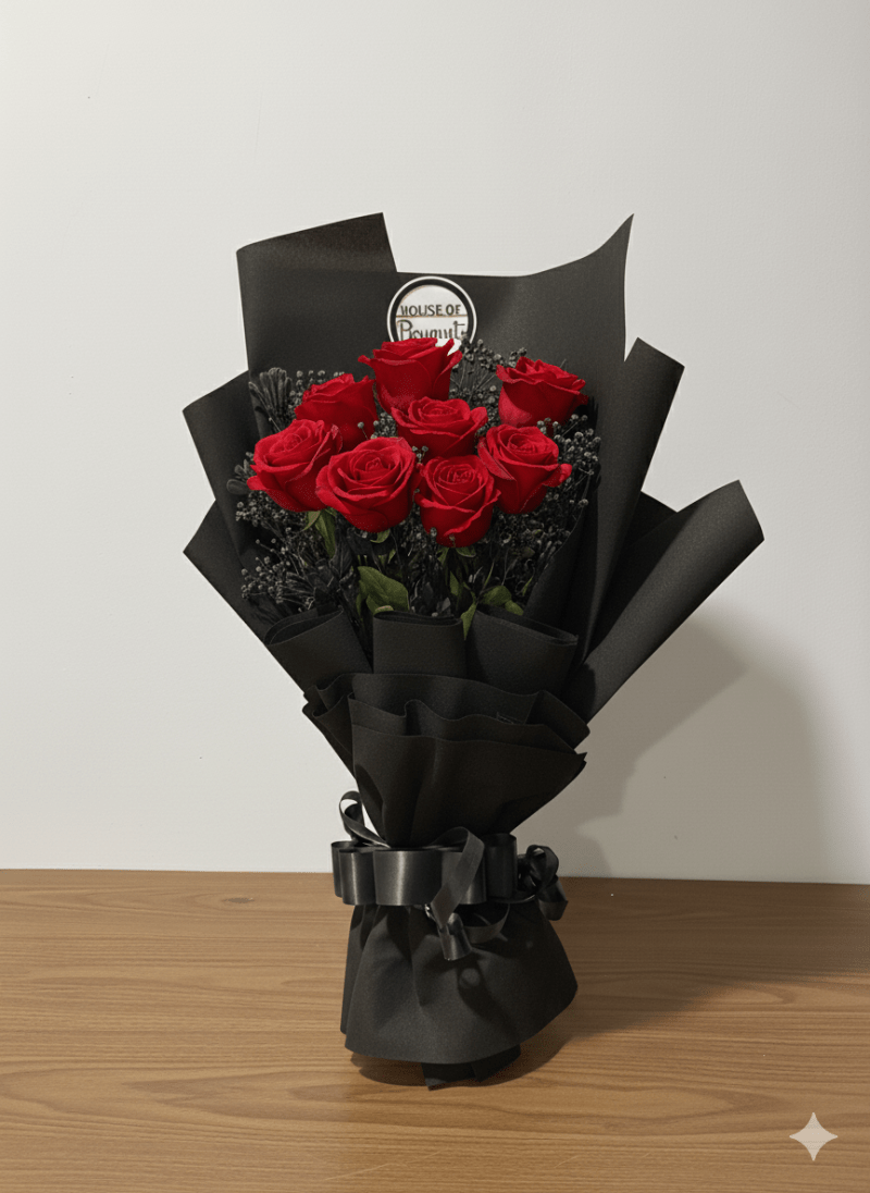 Mystère Cardinal Imported Roses Bouquet – House Of Bouquets